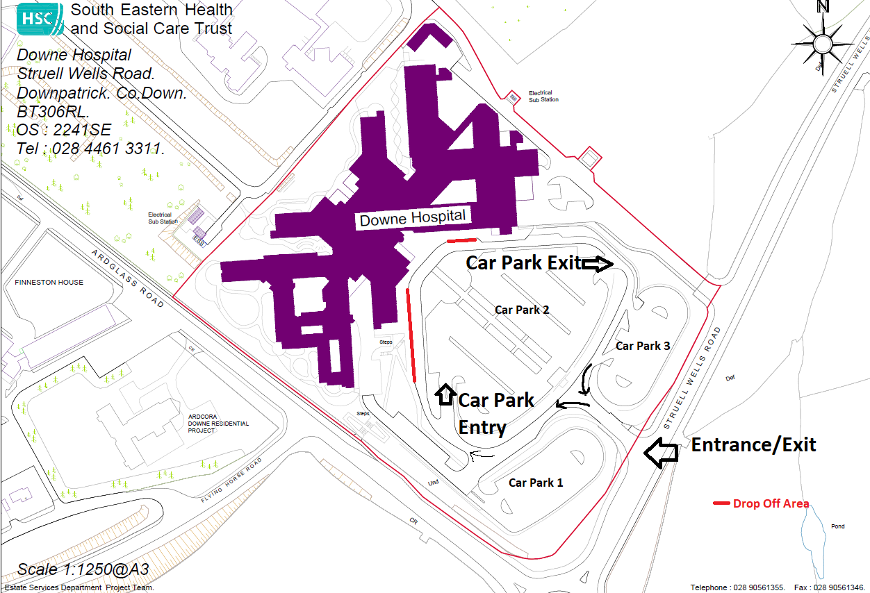 Parking at the Downe Hospital - South Eastern Health & Social Care Trust