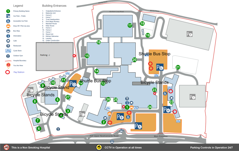 Parking at the Ulster Hospital - South Eastern Health & Social Care Trust